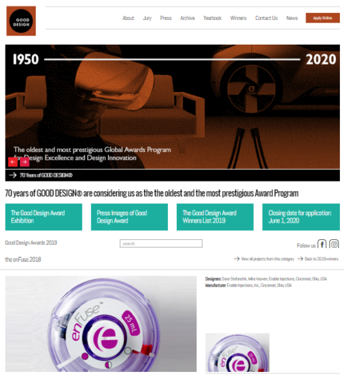 New Award for enFuse® | Enable Injections