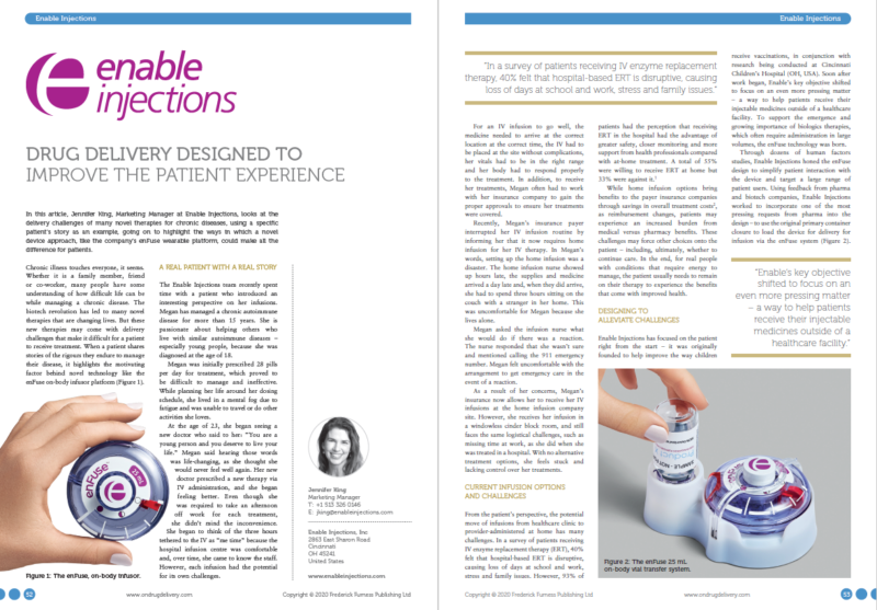 New Award for enFuse® | Enable Injections